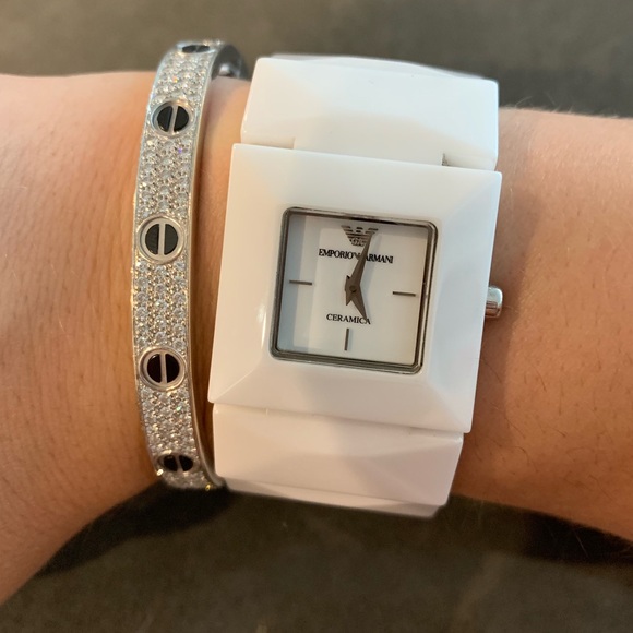 Emporio Armani | Accessories | Emporio Armani White Ceramic Watch ...